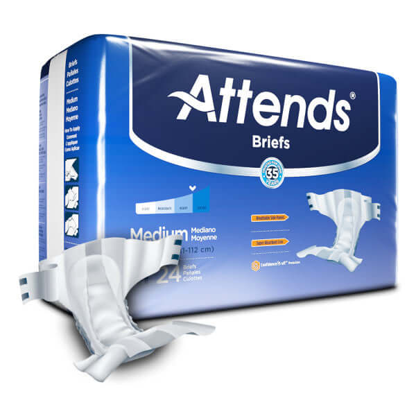 Attends Briefs (Tabbed Adult Diapers) | Magic Medical